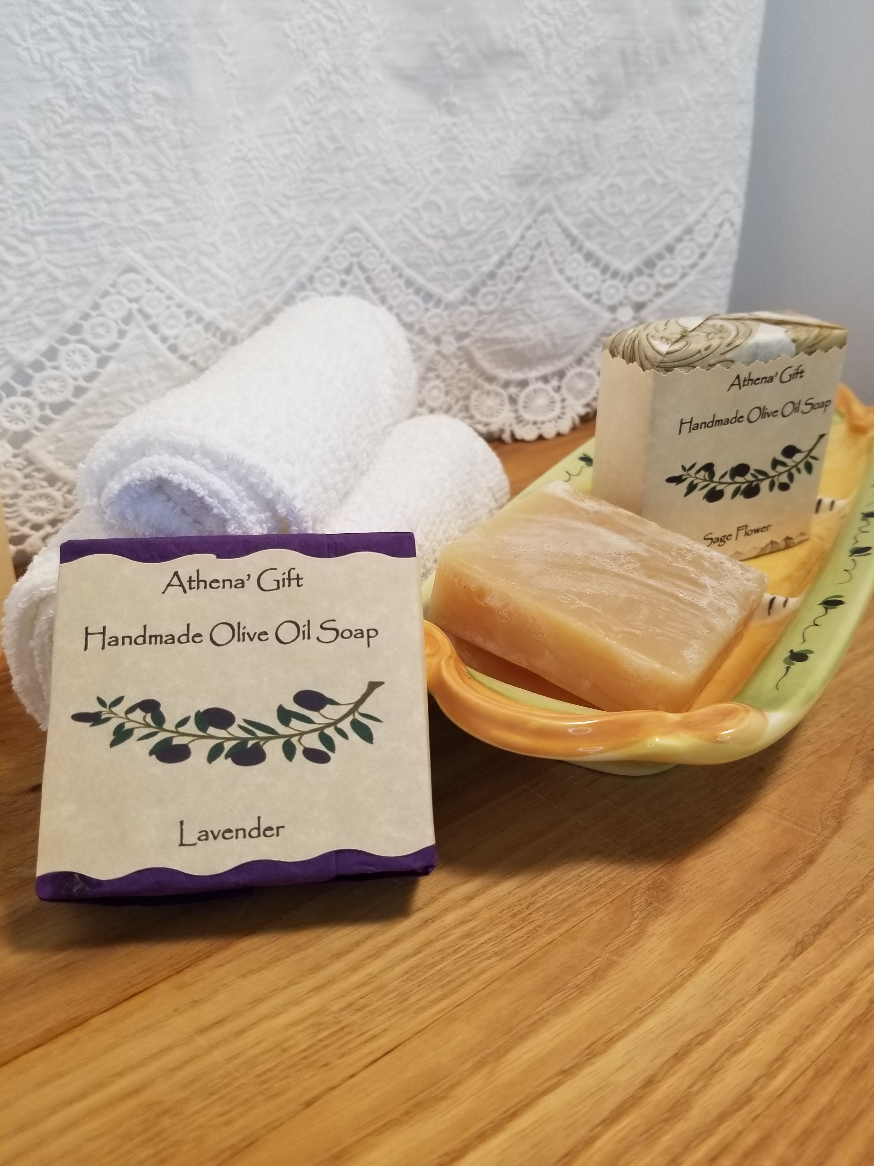 Handmade Olive Oil Soaps & Sundries – Athena's Gift Local